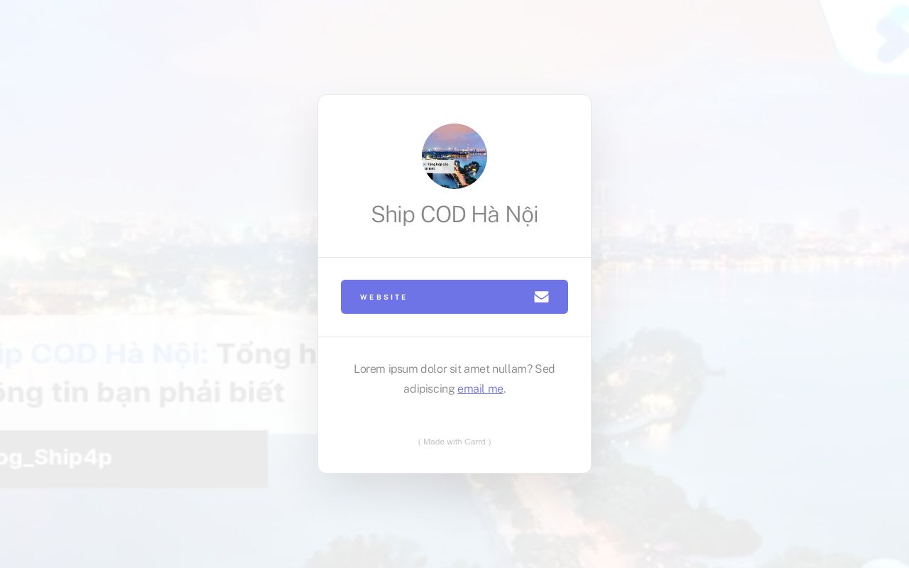 Ship COD Hà Nội
